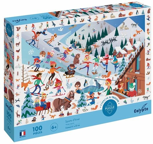 Acheter Casse-tête 100 XXL Cherche et Trouve Sports d'Hiver - Casse ...