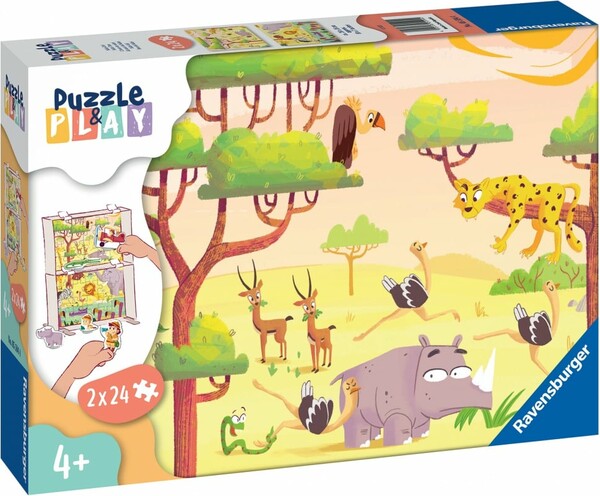 Acheter Casse-tête 24x2 Puzzle&Play Safari - Ravensburger casse-tete ...